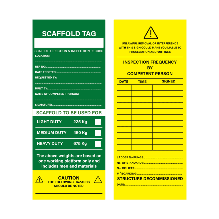 Green Tag Scaffolding - Your Site Safety Product Specialist | APAC